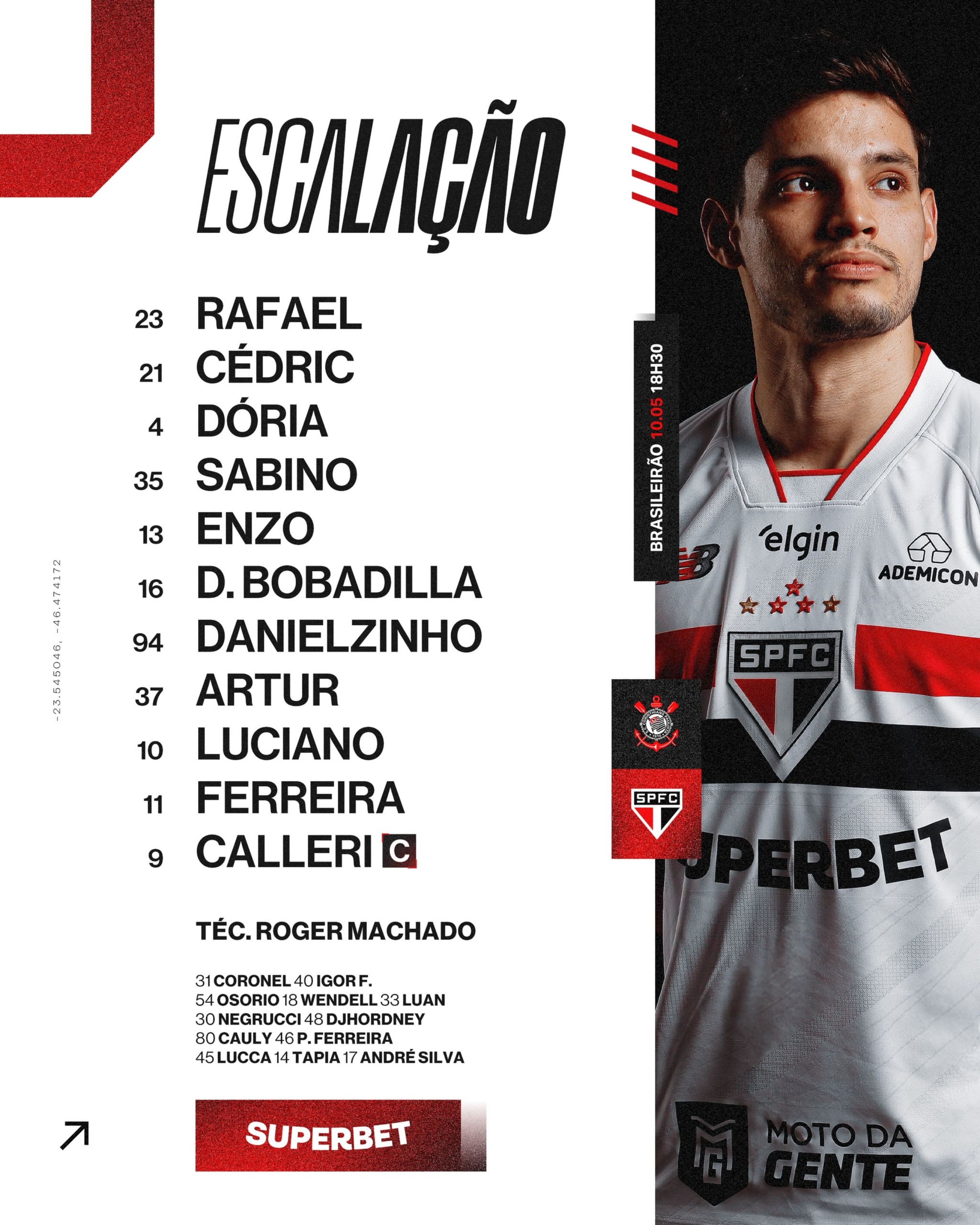 São Paulo está definido para enfrentar o Corinthians - Tribuna de Jundiaí