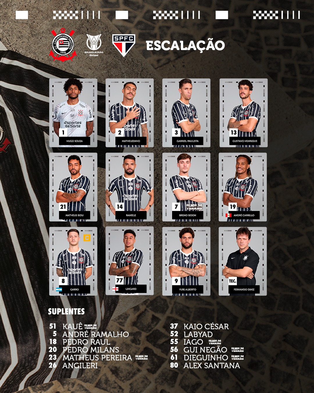 Corinthians está definido para enfrentar o São Paulo - Tribuna de Jundiaí