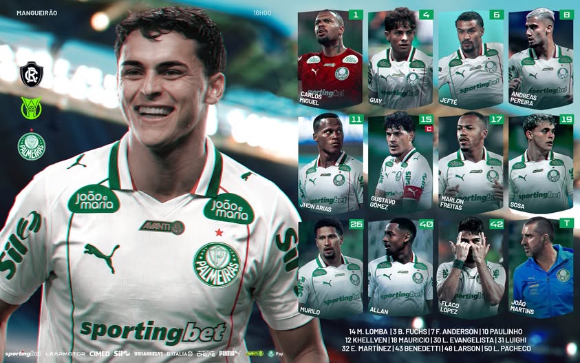 Palmeiras está definido para enfrentar o Remo - Tribuna de Jundiaí